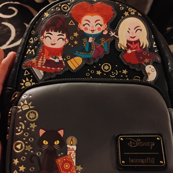 Disney | Bags | Disney Hocus Pocus Black And Gold Backpack | Poshmark